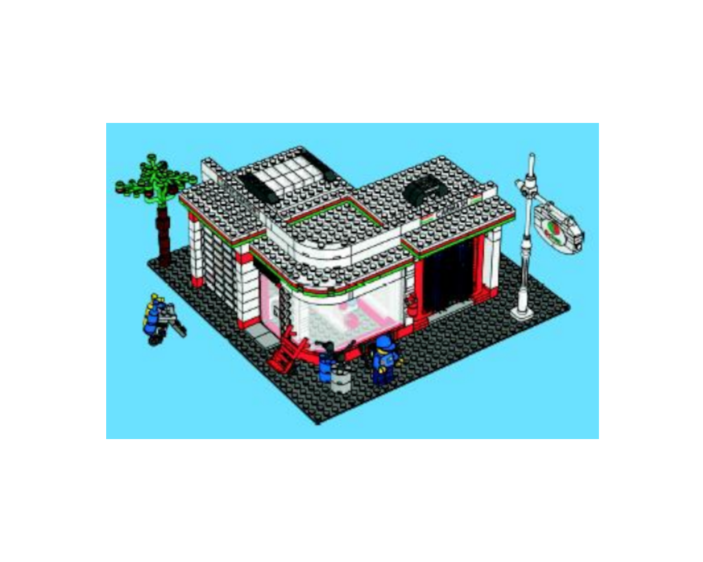 LEGO Set 10184-1-s1 Service Station (2008 Town > Town Plan ...