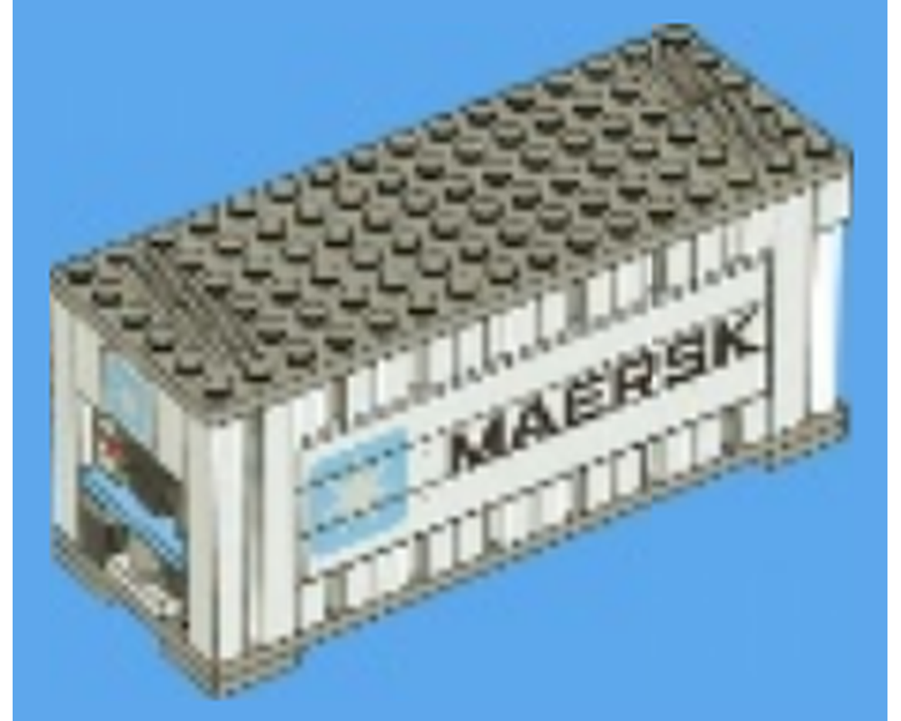 LEGO Set 10219-1-s4 Maersk Refrigerated Container (2011 Creator ...