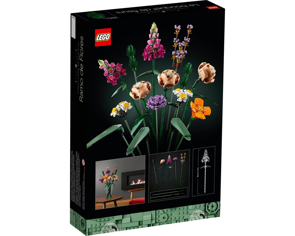 LEGO Set 10280-1 Flower Bouquet (2021 Botanicals) | Rebrickable - Build ...