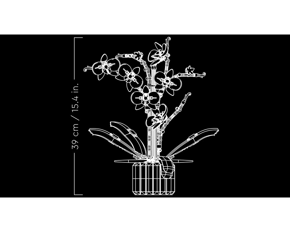 LEGO Set 10311-1 Orchid (2022 Botanicals) | Rebrickable - Build with LEGO