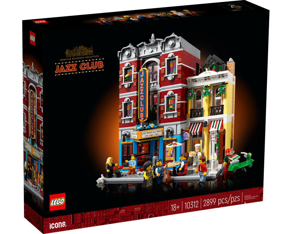 LEGO Set 10312-1 Jazz Club (2023 Modular Buildings) | Rebrickable ...