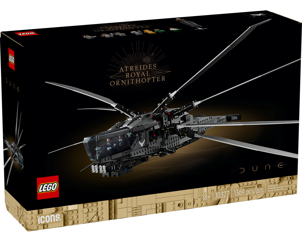 LEGO Set 10327-1 Dune Atreides Royal Ornithopter (2024 Icons) | Rebrickable - Build with LEGO