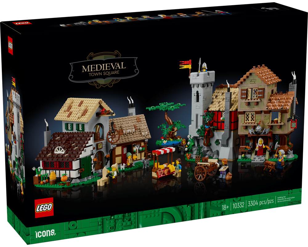 LEGO Set 10332-1 Medieval Town Square (2024 Icons) | Rebrickable ...