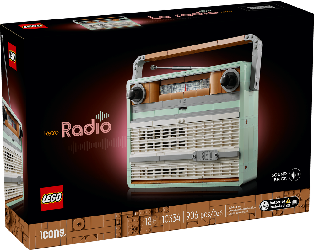 LEGO Set 10334-1 Retro Radio (2024 Icons) | Rebrickable - Build with LEGO