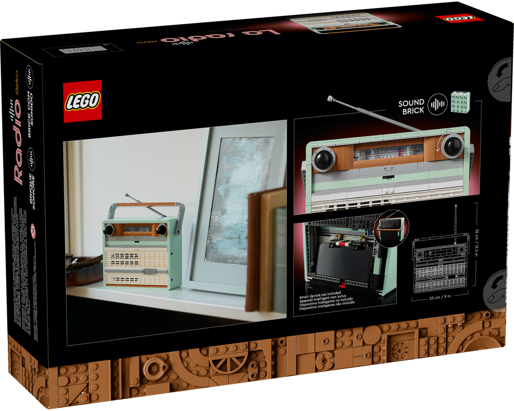 LEGO Set 10334-1 Retro Radio (2024 Icons) | Rebrickable - Build with LEGO