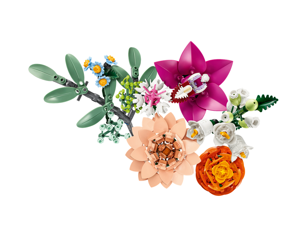 LEGO Set 10342-1 Pretty Pink Flower Bouquet (2025 Botanicals ...