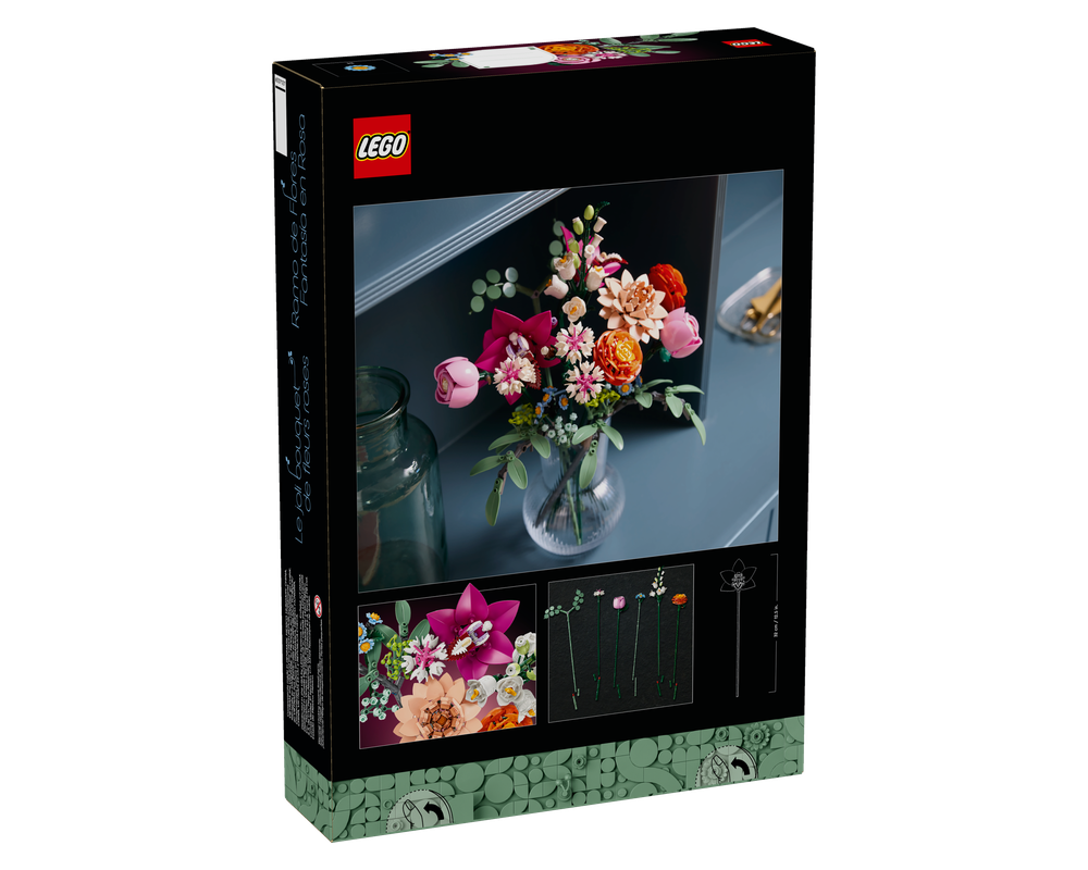 LEGO Set 10342-1 Pretty Pink Flower Bouquet (2025 Botanicals ...