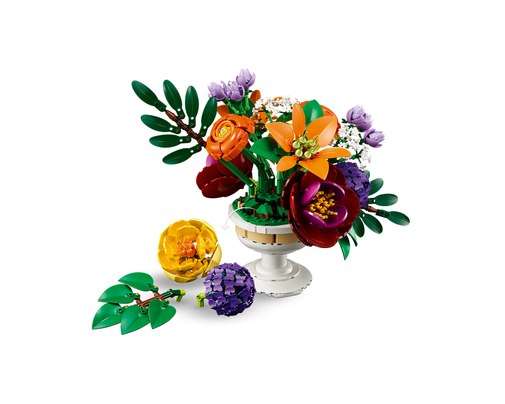 LEGO Set 10345-1 Flower Arrangement (2025 Botanicals) | Rebrickable ...