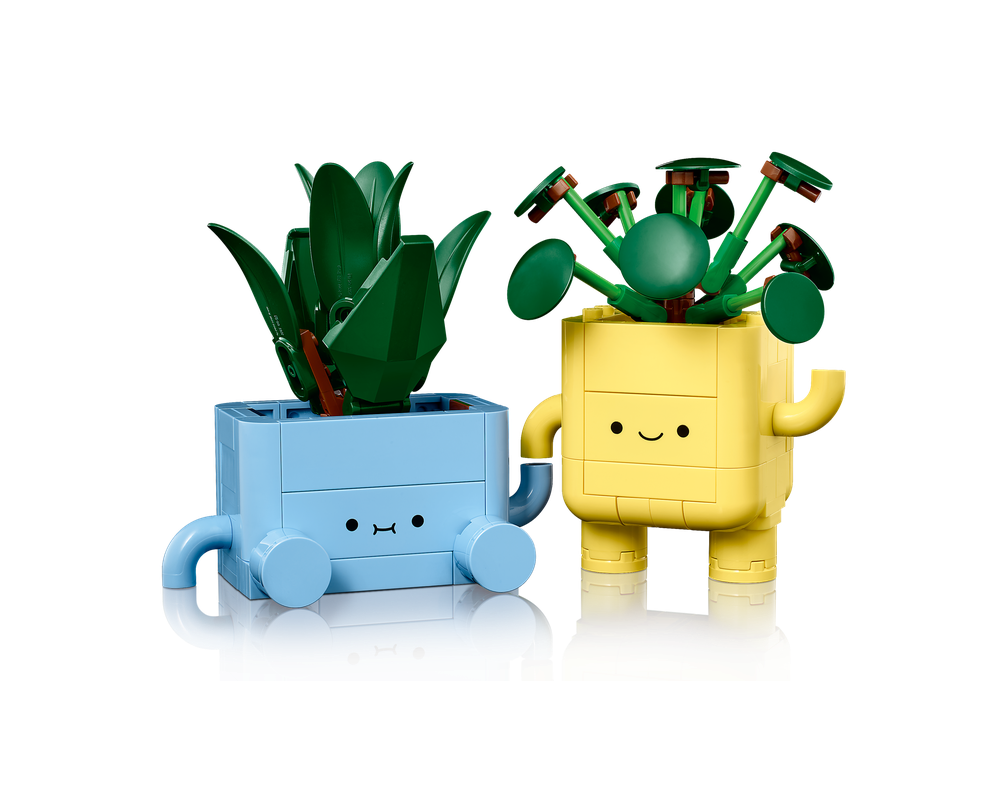 LEGO Set 10349-1 Happy Plants (2025 Botanicals) | Rebrickable - Build ...