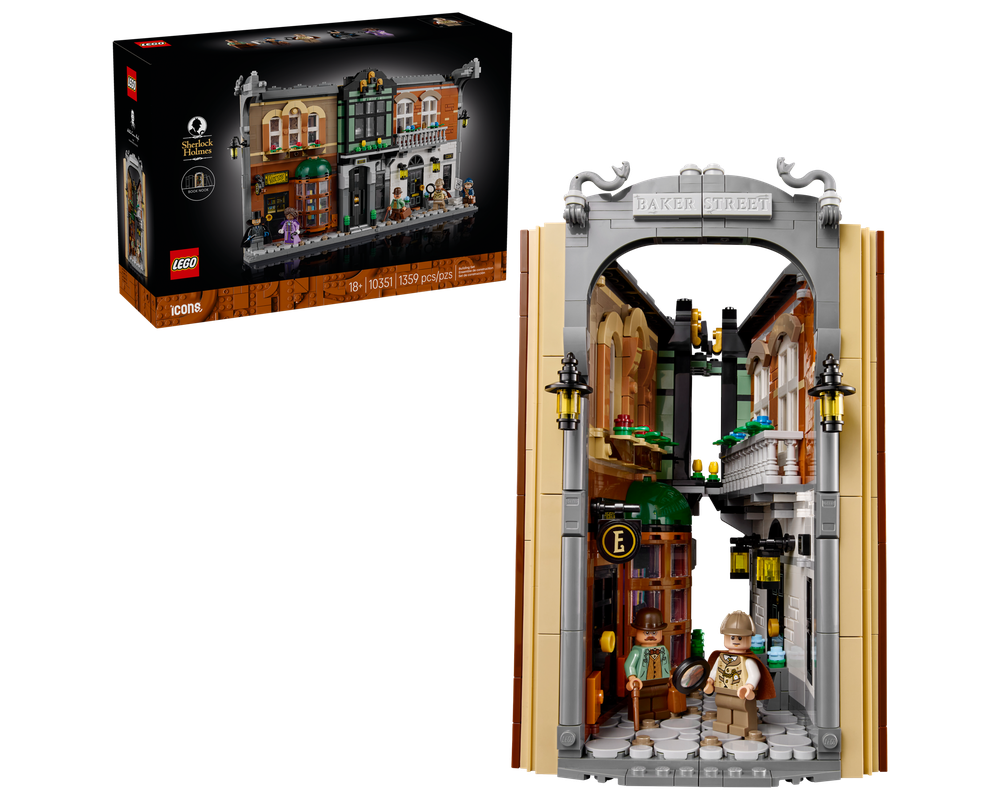 LEGO Set 10351-1 Sherlock Holmes: Book Nook (2025 Icons) | Rebrickable ...