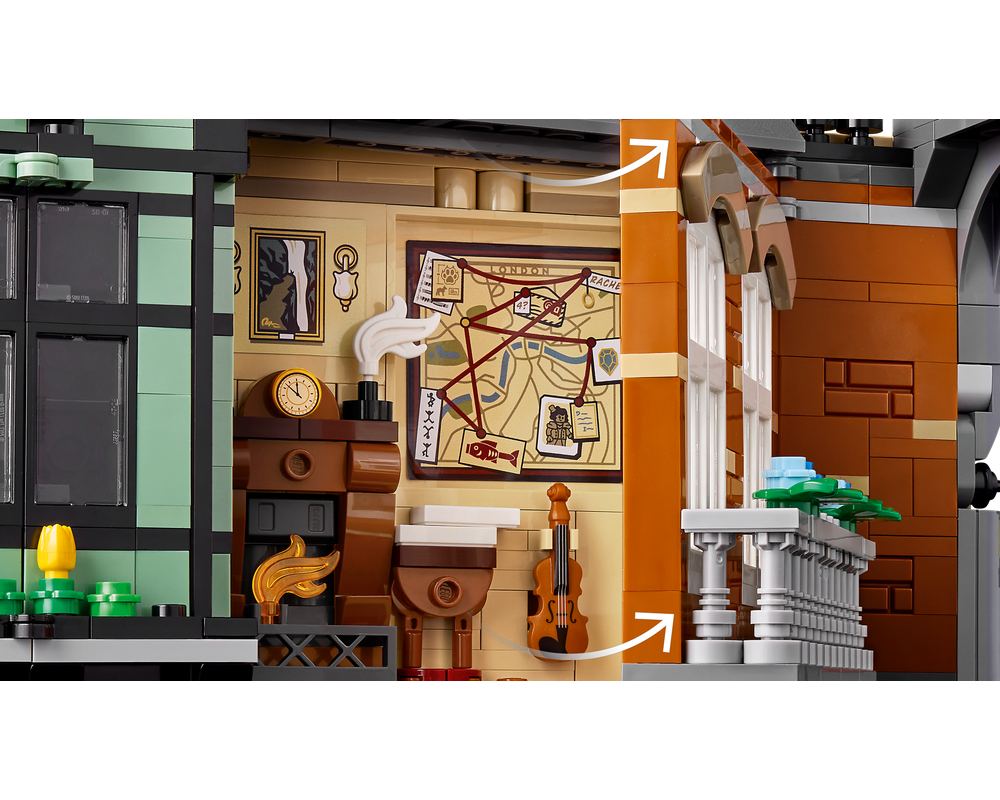 LEGO Set 10351-1 Sherlock Holmes: Book Nook (2025 Icons) | Rebrickable ...