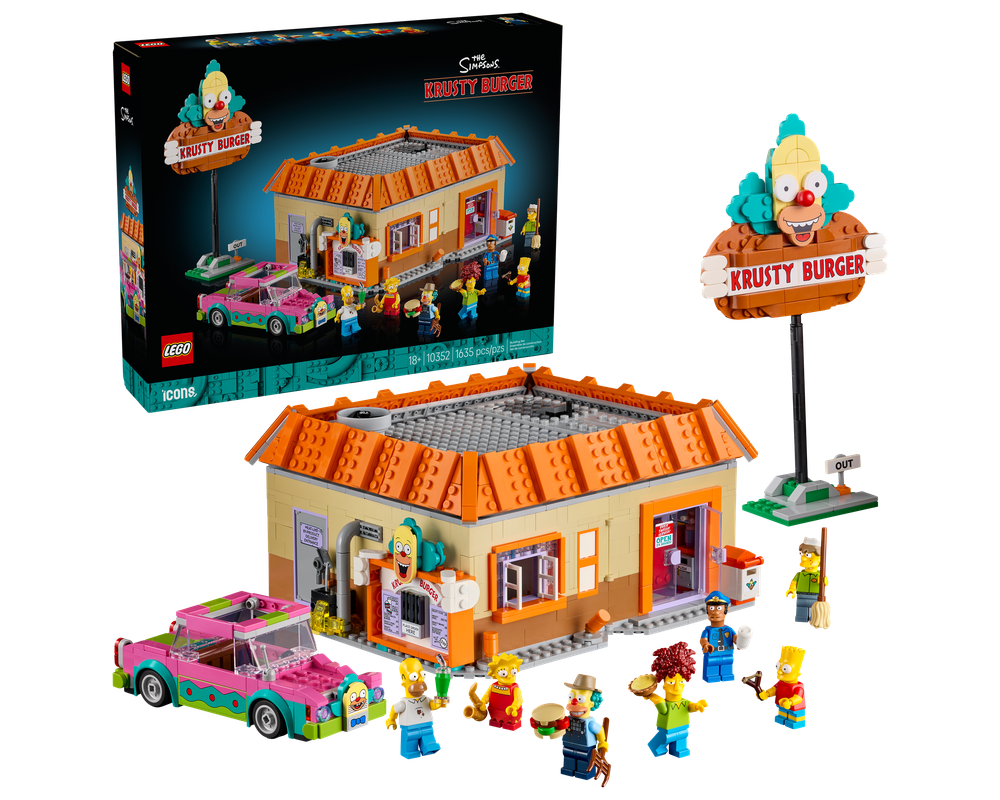 LEGO Set 10352-1 The Simpsons: Krusty Burger (2025 Icons) | Rebrickable ...
