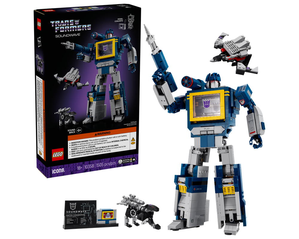 LEGO Set 10358-1 Transformers: Soundwave (2025 Icons) | Rebrickable ...
