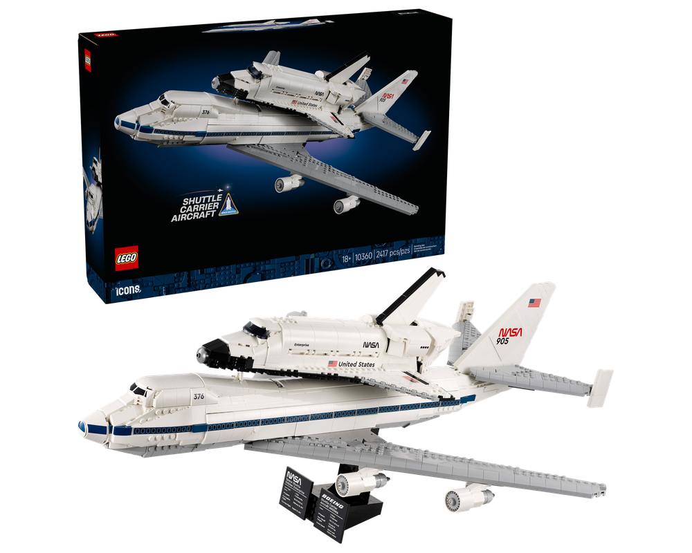 LEGO Set 10360-1 Shuttle Carrier Aircraft (2025 Icons) | Rebrickable ...