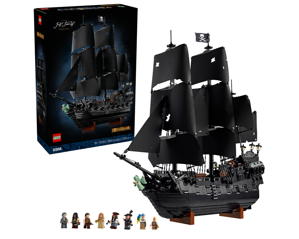 LEGO Set 10365-1 Captain Jack Sparrow's Pirate Ship (2025 Icons ...