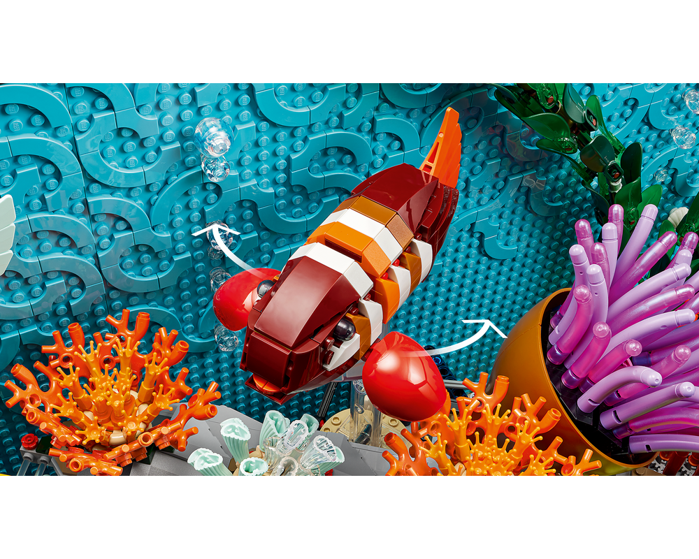 LEGO Set 10366-1 Tropical Aquarium (2025 Icons) | Rebrickable - Build ...