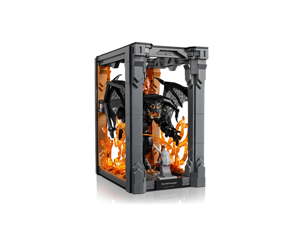 LEGO Set 10367-1 The Lord of the Rings: Balrog Book Nook (2025 Icons ...