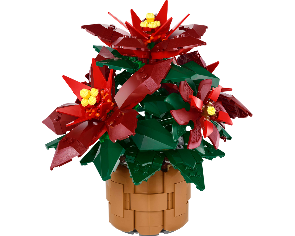 LEGO Set 10370-1 Poinsettia (2024 Seasonal > Christmas) | Rebrickable ...
