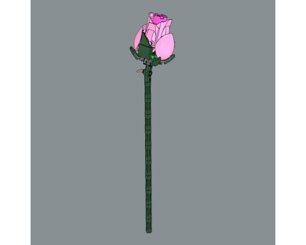 LEGO Set 10374-1-s1 Rose A (2025 Botanicals) | Rebrickable - Build with ...