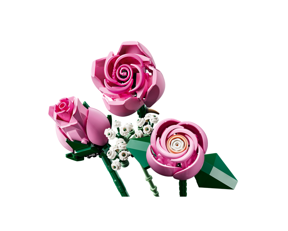 LEGO Set 10374-1 Bouquet of Pink Roses (2025 Botanicals) | Rebrickable ...