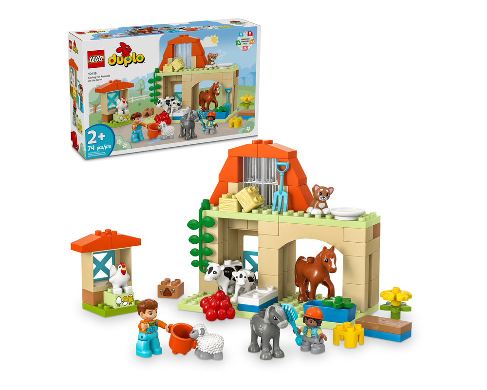 LEGO Set 10416-1 Caring for Animals at the Farm (2024 Duplo ...
