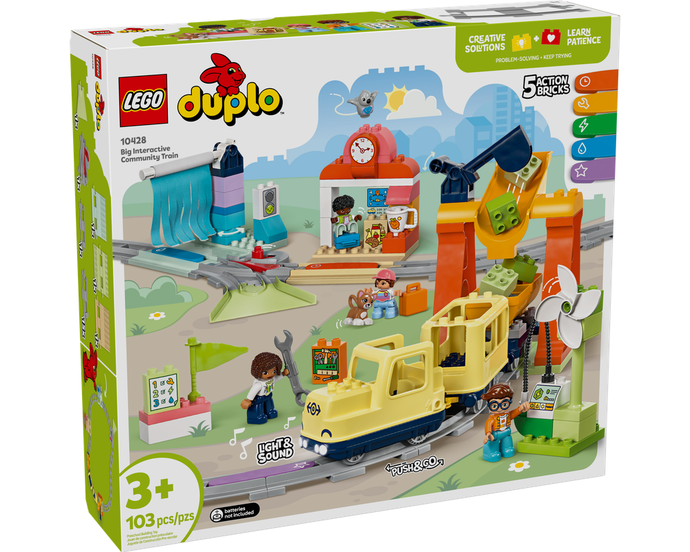 LEGO Set 10428-1 Big Interactive Community Train (2025 Duplo > Trains ...