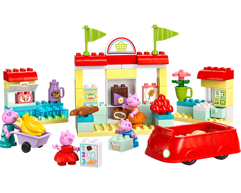 LEGO Set 10434-1 Peppa Pig Supermarket (2024 Duplo) | Rebrickable ...