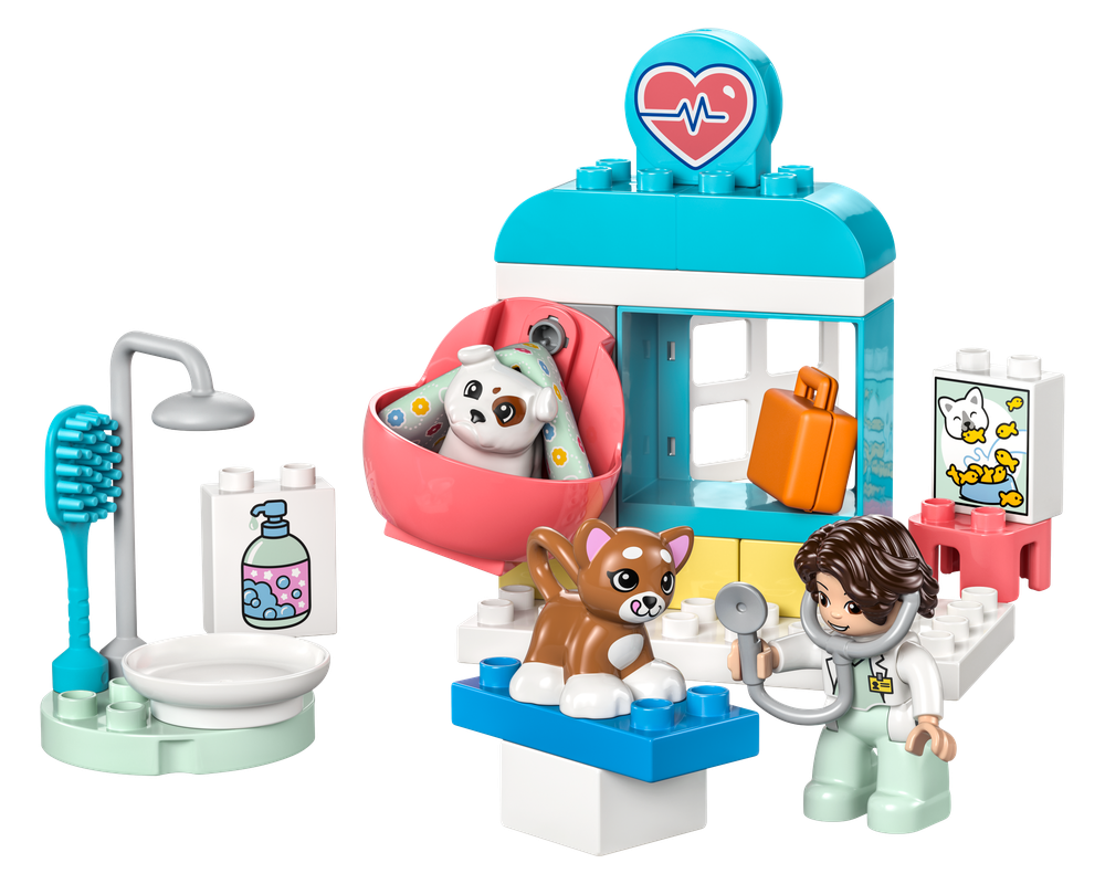 LEGO Set 10438-1 Visit to the Vet Clinic (2024 Duplo > Town ...