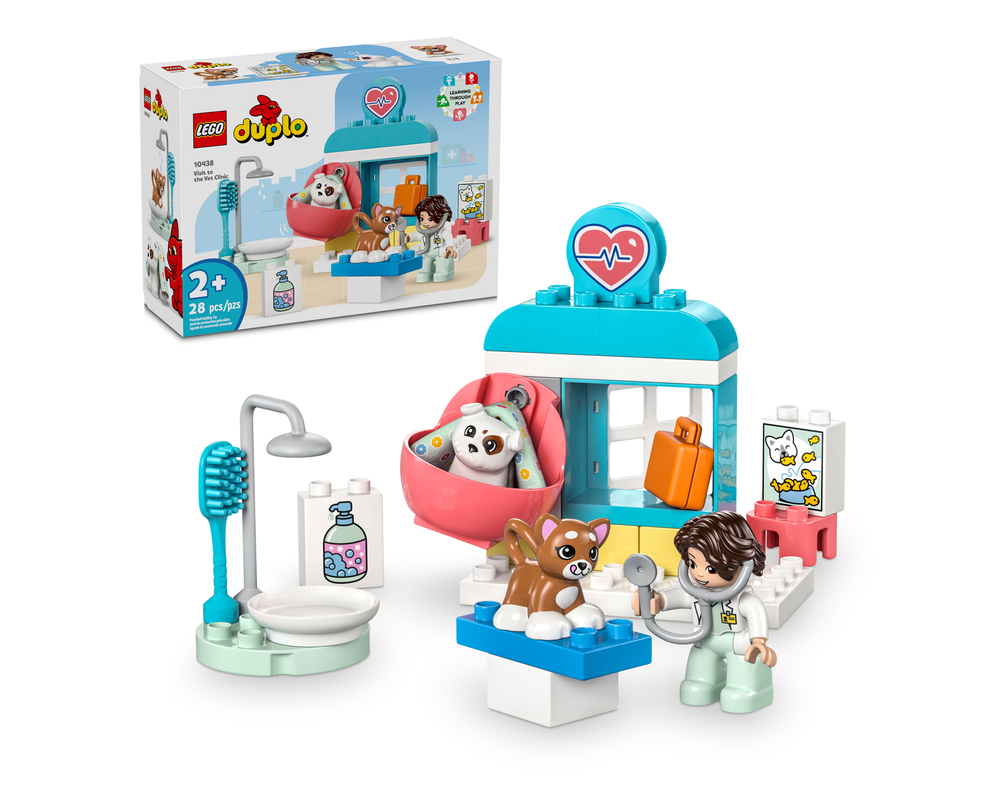 LEGO Set 10438-1 Visit to the Vet Clinic (2024 Duplo > Town ...