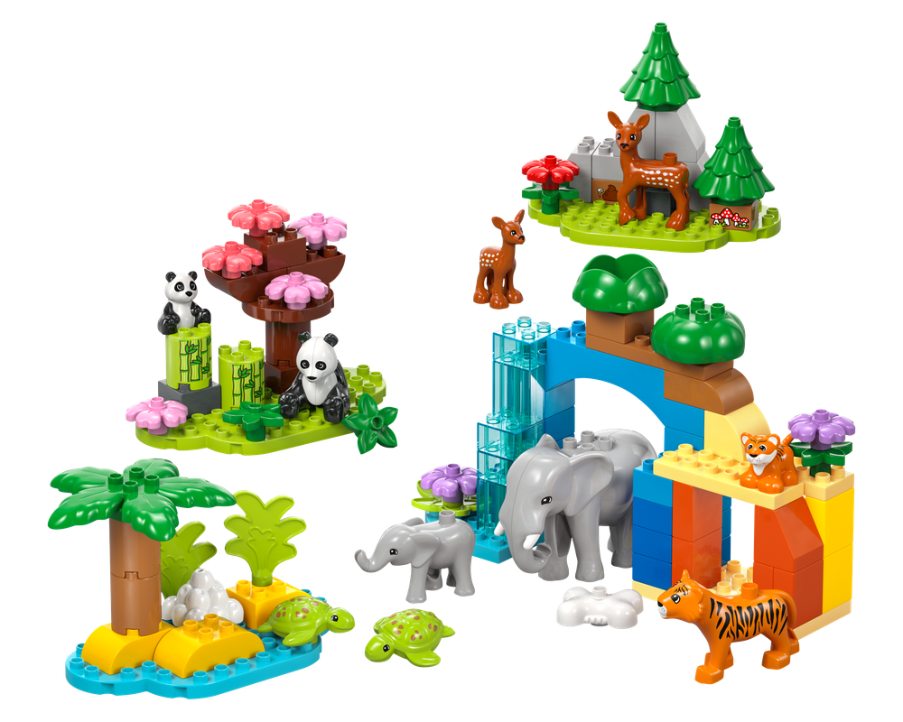 LEGO Set 10446-1 3in1 Wild Animal Families (2025 Duplo) | Rebrickable ...
