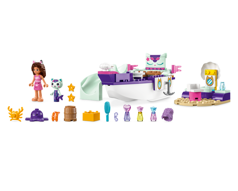 LEGO Set 10786-1 Gabby & MerCat's Ship & Spa (2023 Gabby’s Dollhouse ...