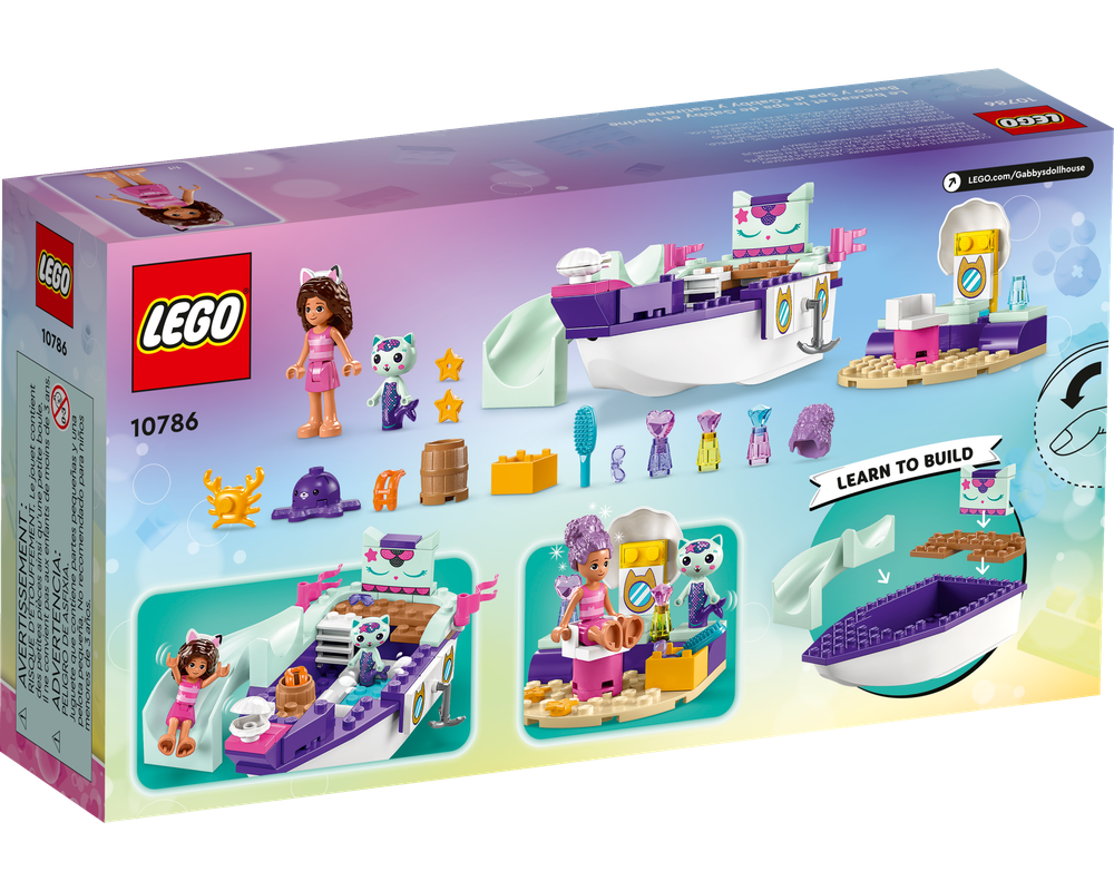 LEGO Set 10786-1 Gabby & MerCat's Ship & Spa (2023 Gabby’s Dollhouse ...