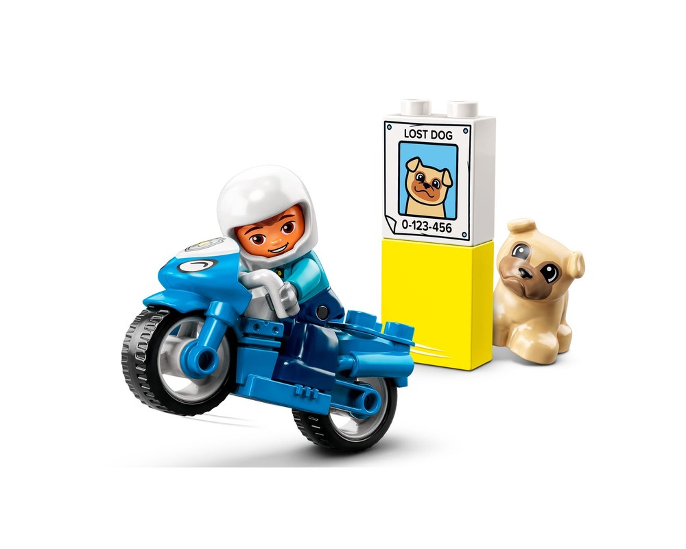 LEGO Set 10967-1 Police Motorcycle (2022 Duplo) | Rebrickable - Build ...