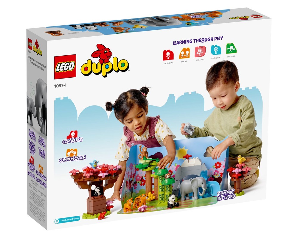 LEGO Set 10974-1 Wild Animals of Asia (2022 Duplo > Town) | Rebrickable ...