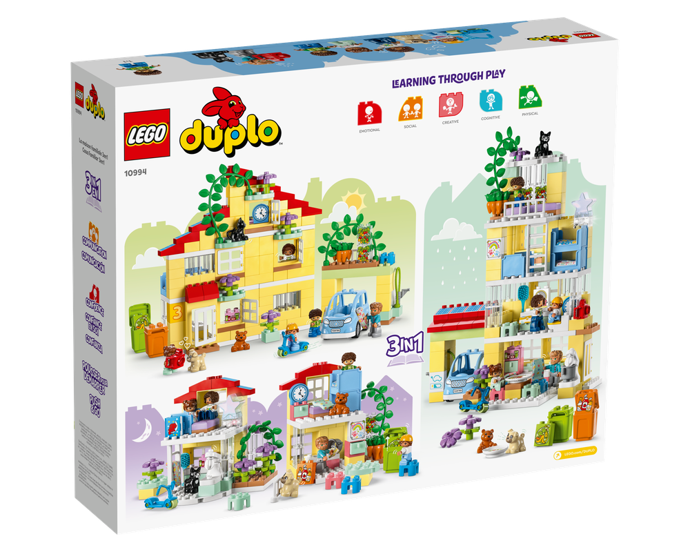 LEGO Set 10994-1 3in1 Family House (2023 Duplo > Playhouse ...