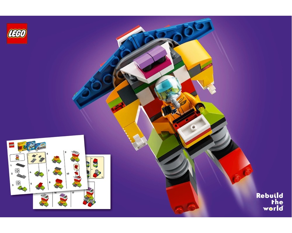 LEGO Set 11014-1-b6 Rebuild the World Pilot (2021 Classic ...