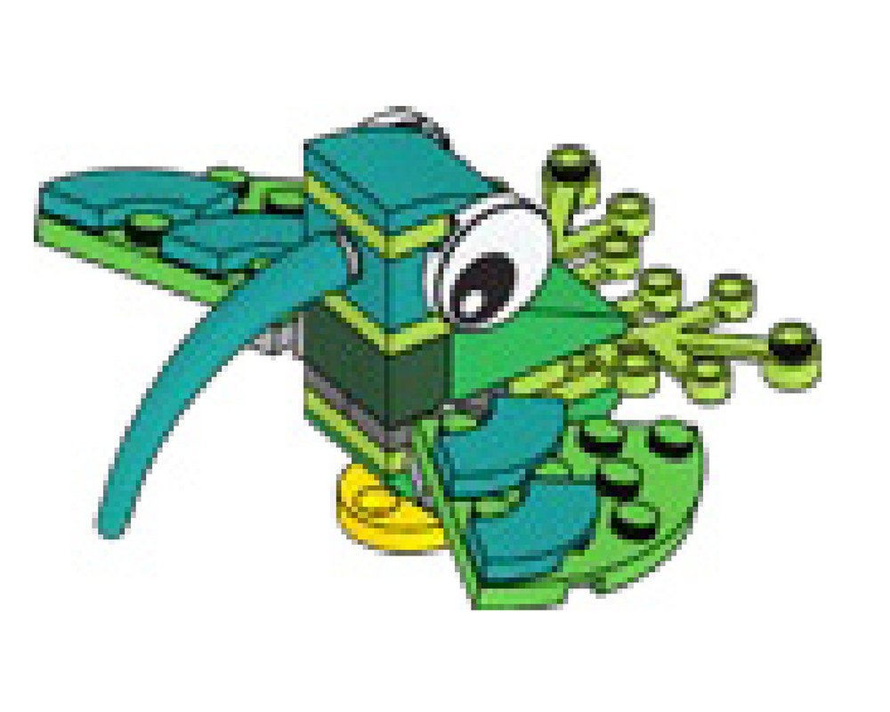 LEGO Set 11020-1-s13 Green Hummingbird (2022 Classic) | Rebrickable ...