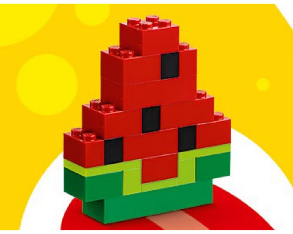 LEGO Set 11020-1-s5 Watermelon Slice (2022 Classic) | Rebrickable ...