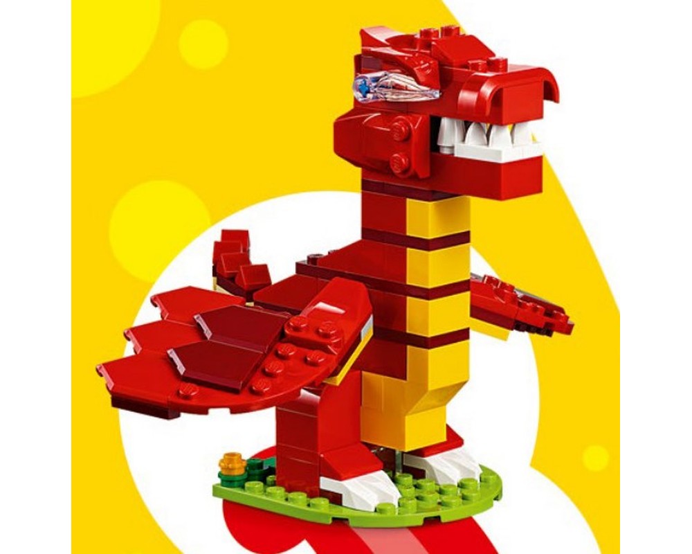 LEGO Set 11020-1-s6 Red Dragon (2022 Classic) | Rebrickable - Build ...
