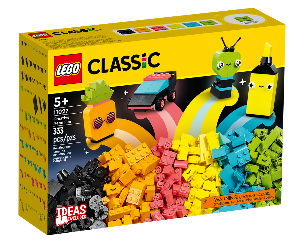 LEGO Set 11027-1 Creative Neon Fun (2023 Classic) | Rebrickable - Build ...