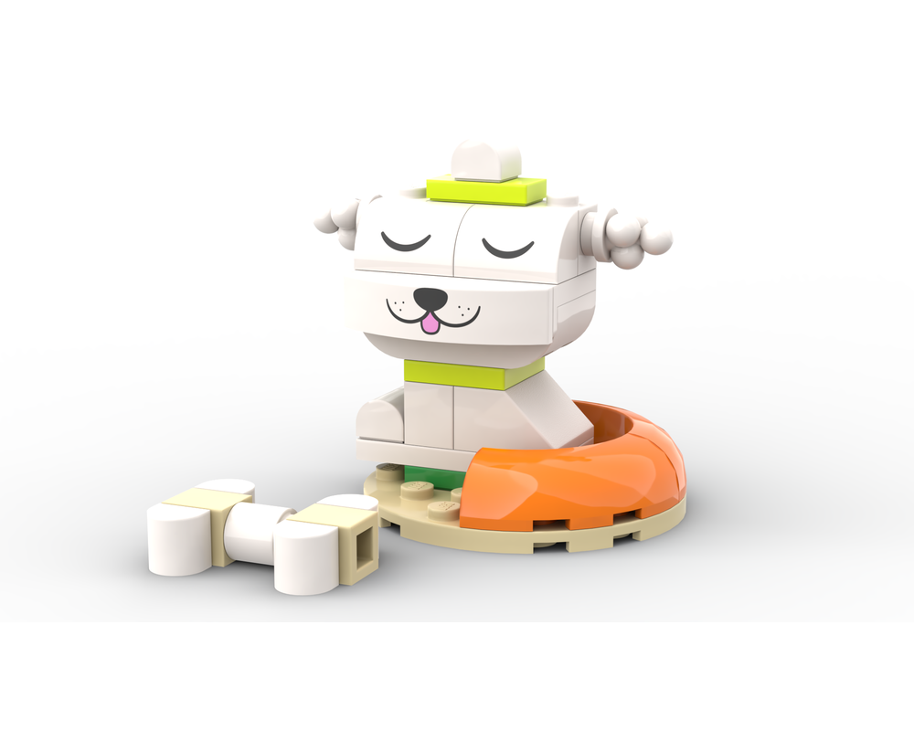 LEGO Set 11034-1-c3 White Dog (2024 Classic) | Rebrickable - Build with ...