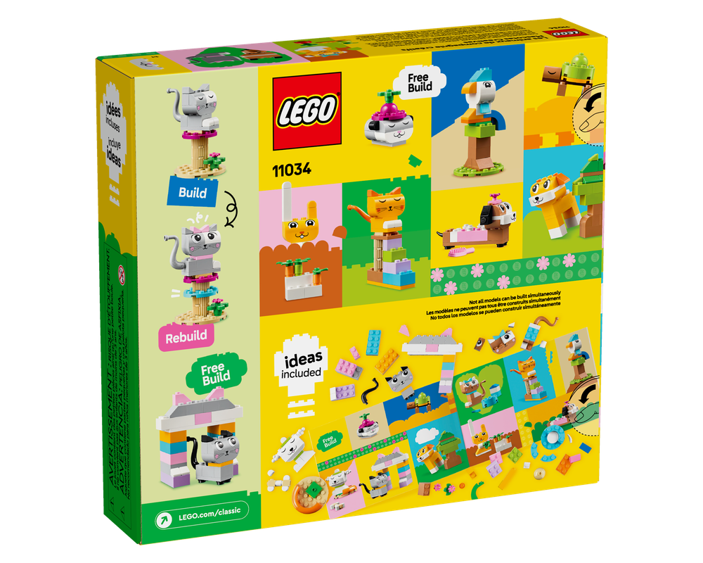 LEGO Set 11034-1 Creative Pets (2024 Classic) | Rebrickable - Build ...
