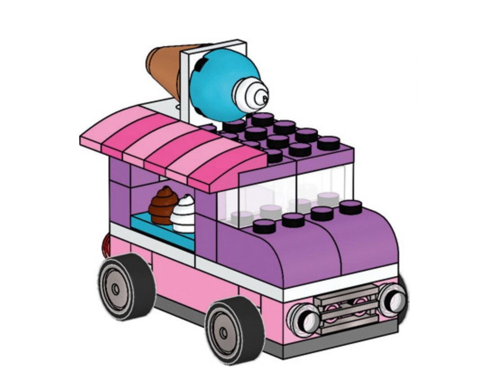LEGO Set 11036-1-s4 Ice Cream Van (2024 Classic) | Rebrickable - Build ...