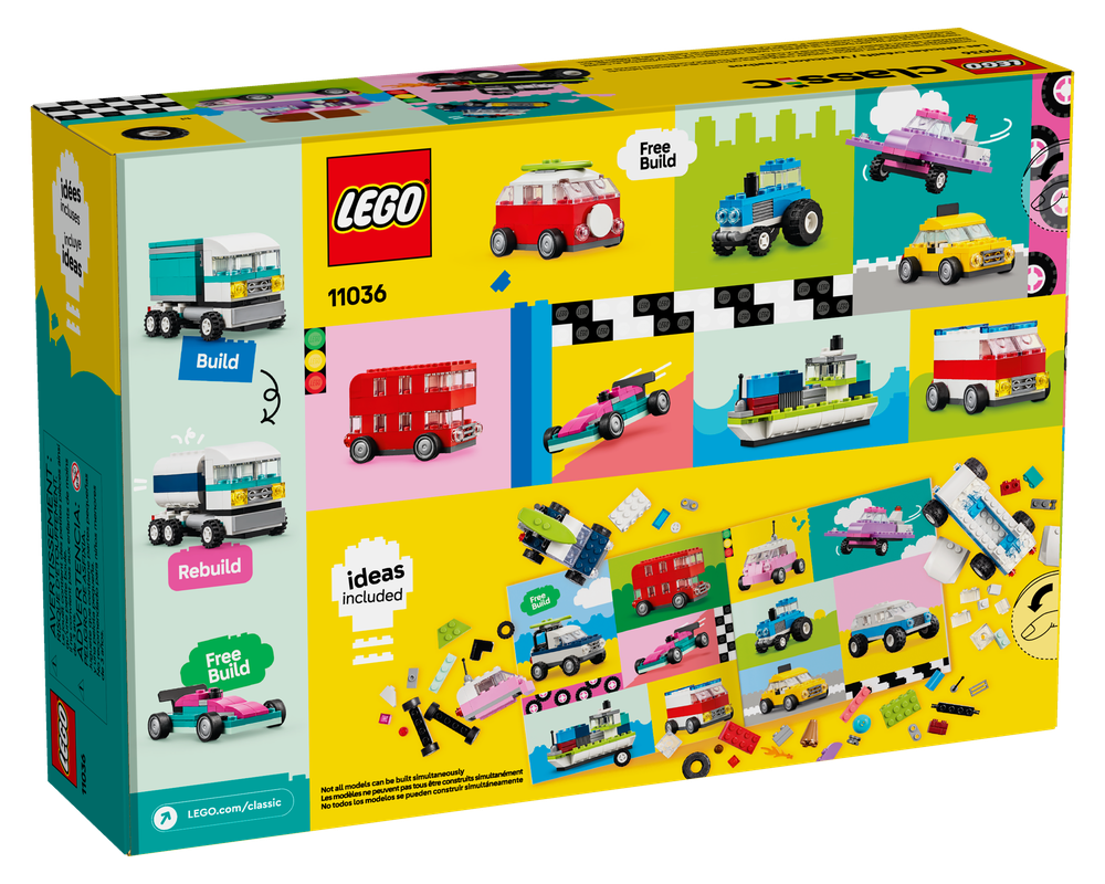 LEGO Set 11036-1 Creative Vehicles (2024 Classic) | Rebrickable - Build ...