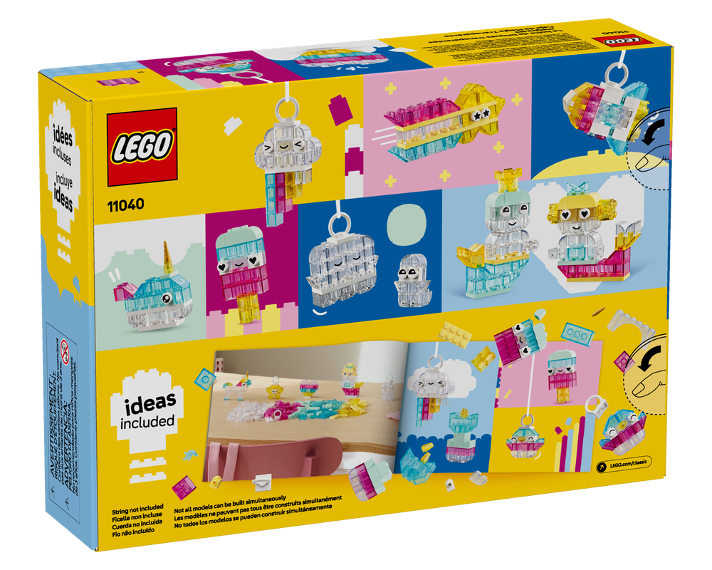 LEGO Set 11040-1 Magical Transparent Box (2025 Classic) | Rebrickable ...