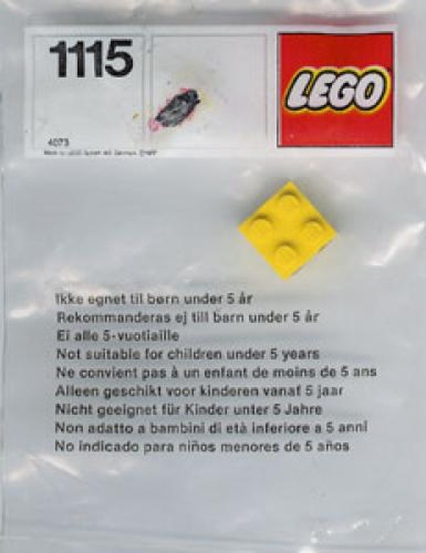 LEGO Set 1115-1 4.5V Lighting Brick (2 x 2) (1977 Service Packs ...
