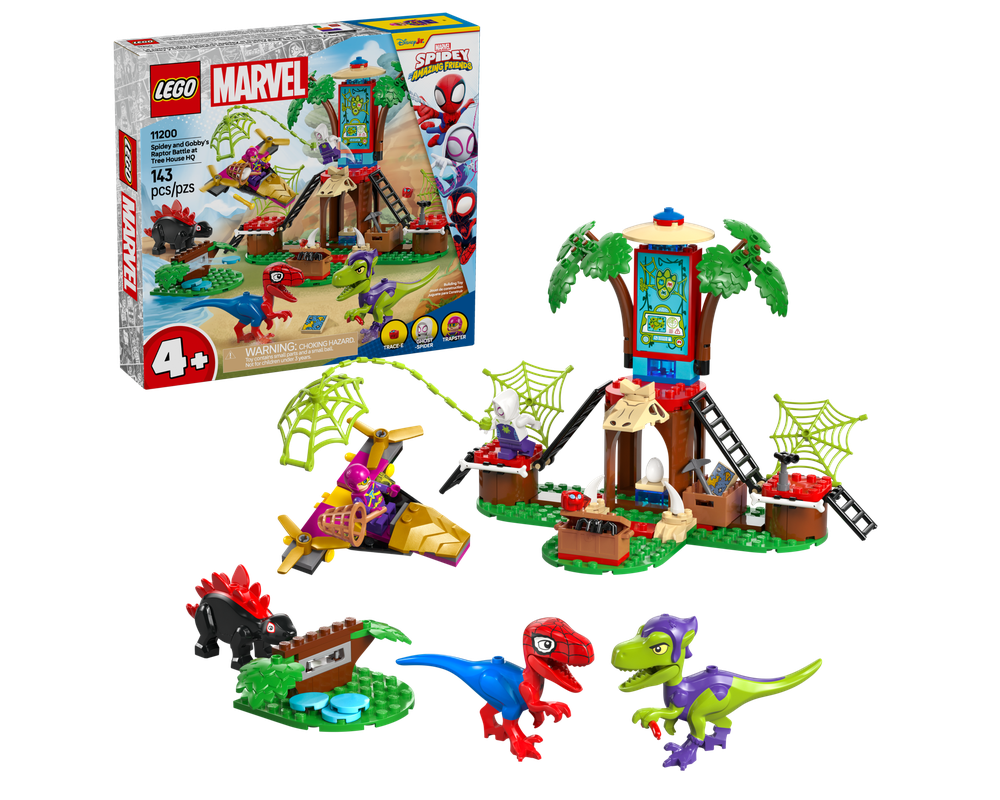 LEGO Set 11200-1 Spidey and Gobby's Raptor Battle at Tree House HQ ...