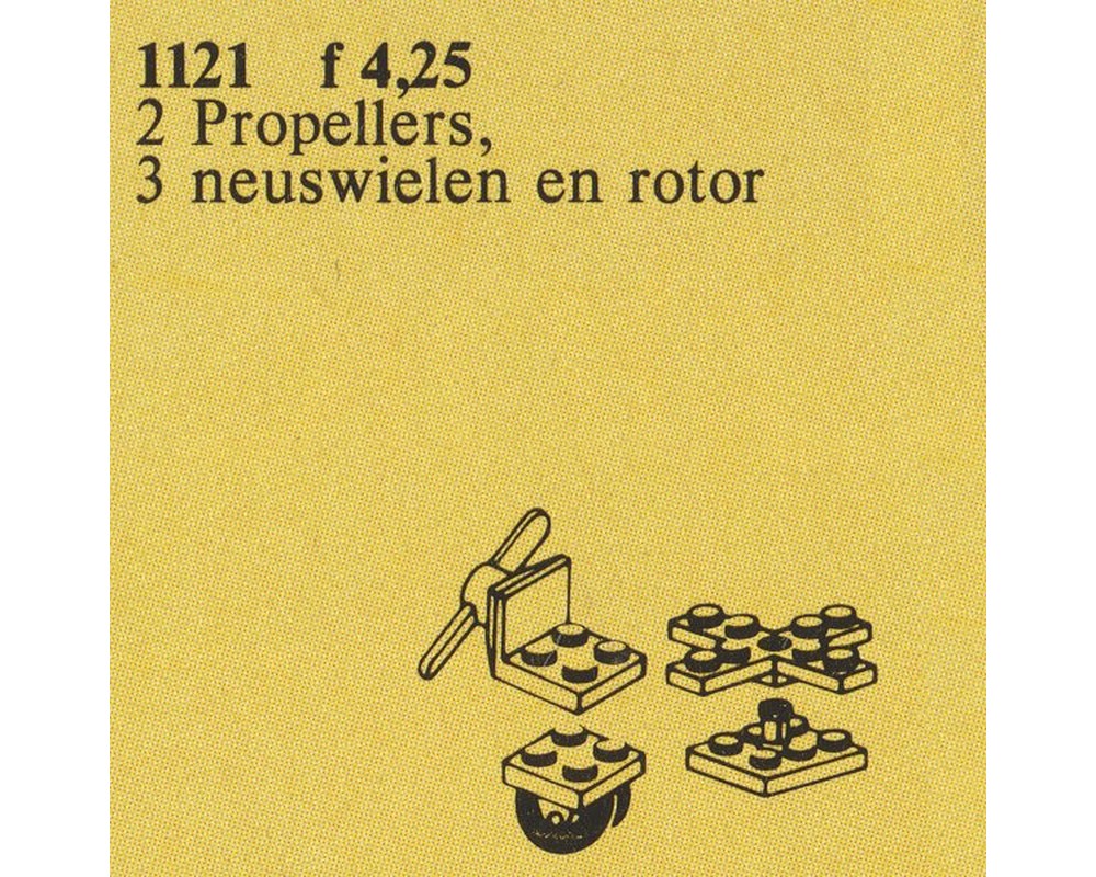 LEGO Set 1121-1 Propellers, Wheels and Rotor Unit (1977 Service Packs ...