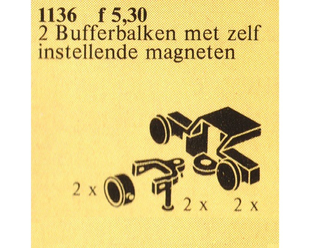 LEGO Set 1136-1 Buffers, Magnetic Couplers (1981 Service Packs > Train ...