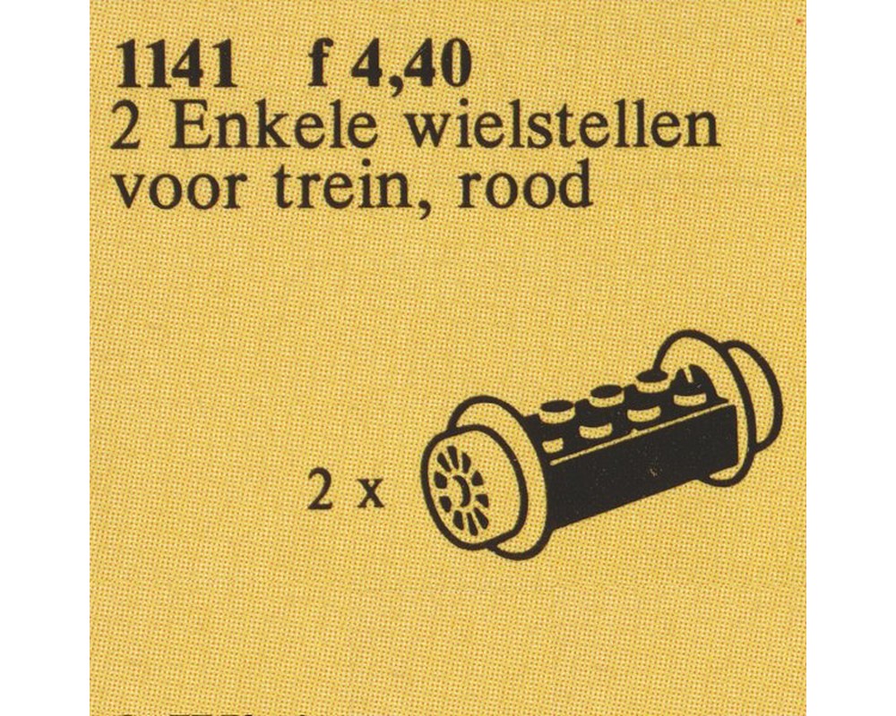 LEGO Set 1141-1 Wheel Bricks with Small Red Train Wheels (1981 Service Packs > Train ...